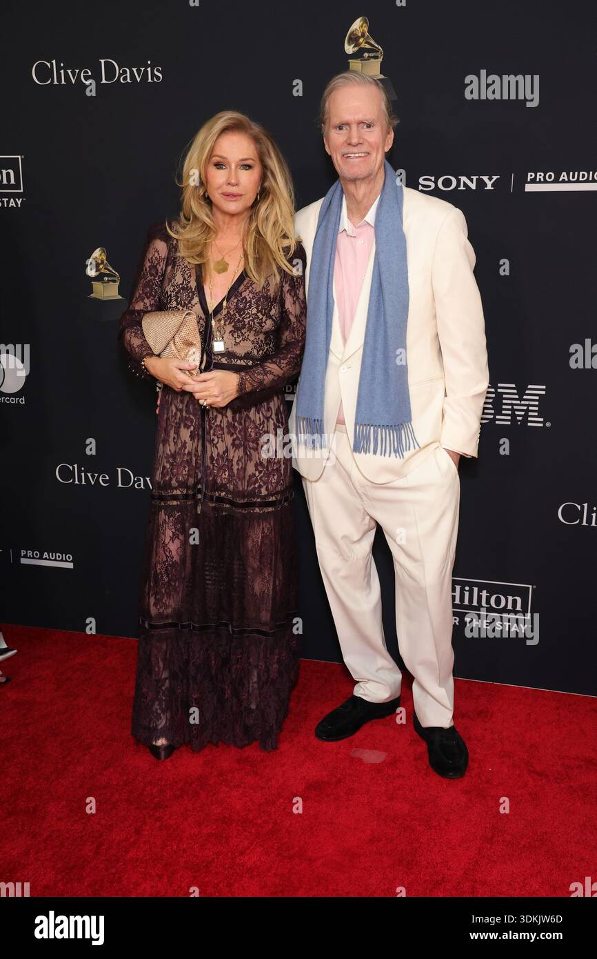 LOS ANGELES, CALIFORNIA - JANUARY 31: Kathy Hilton and Rick Hilton at ...
