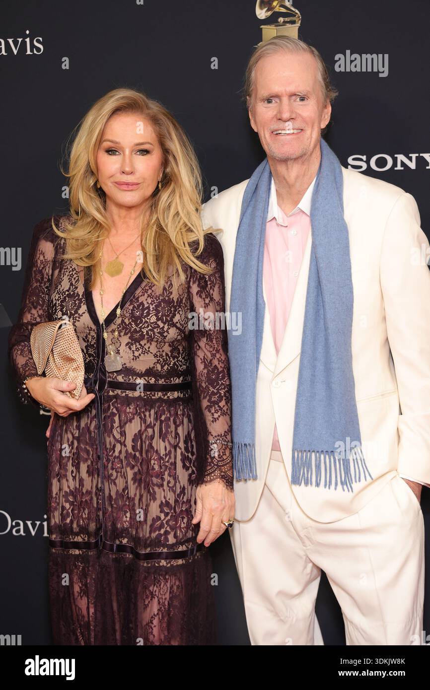 LOS ANGELES, CALIFORNIA - JANUARY 31: Kathy Hilton and Rick Hilton at ...
