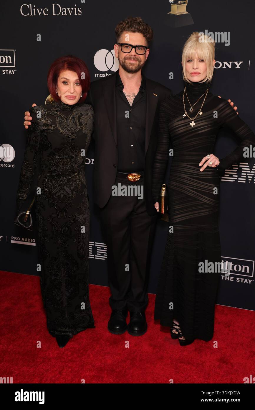LOS ANGELES, CALIFORNIA - JANUARY 31 Sharon Osbourne, Jack Osbourne ...