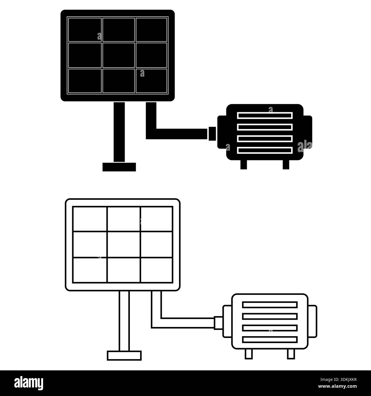 Solar powered motor Black and White Stock Photos & Images - Alamy