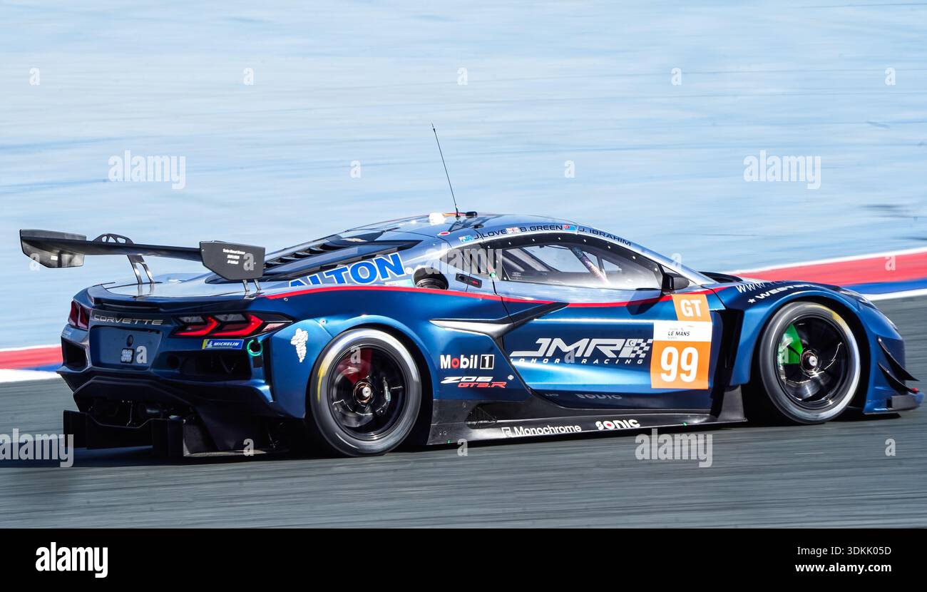 The car of Johor Motorsports Racing - JMR, Corvette C7 GT3-R is seen ...