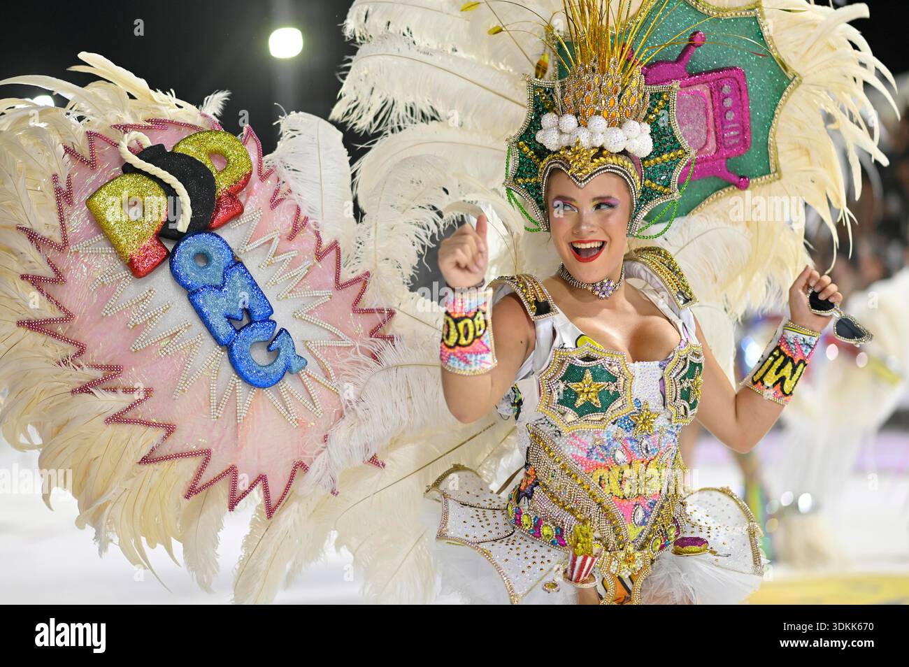 Corrientes, Corrientes, Argentina. 01 February 2026. Sapucay performer ...