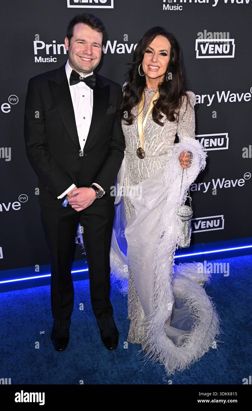 Spencer Silver and Deborah Silver arriving at the Primary Wave Music ...