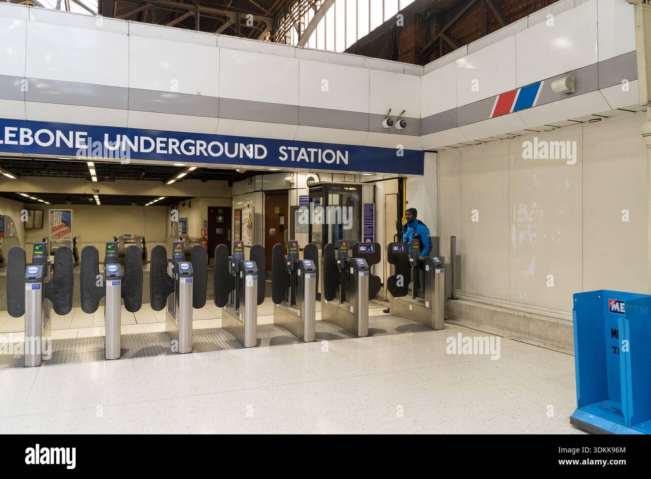 London, UK. 32st January 2026. A wide view of the ticket barriers and ...