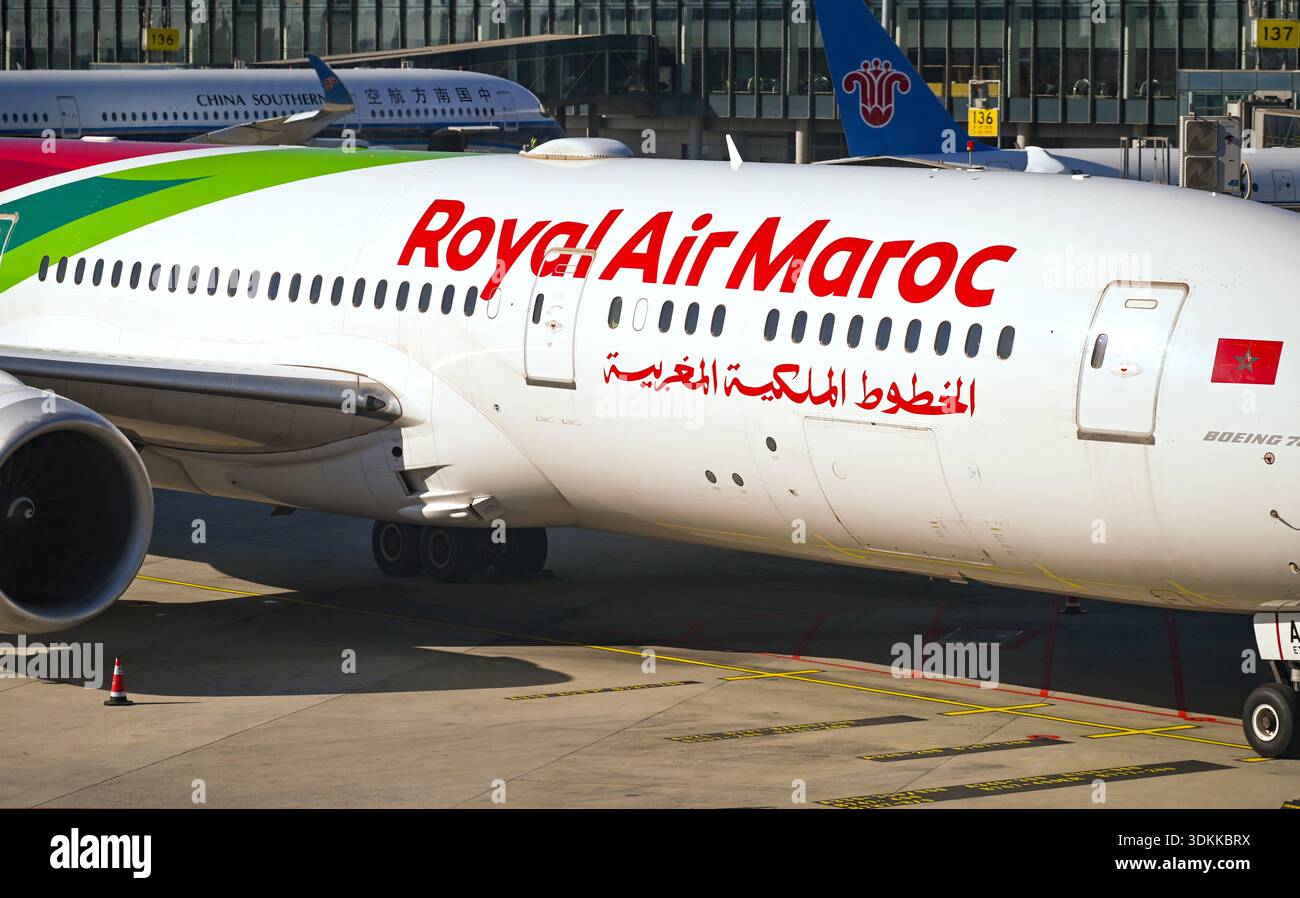 BEIJING - NOV 25: Boeing 787 Dreamliner with Royal Air Maroc livery at ...
