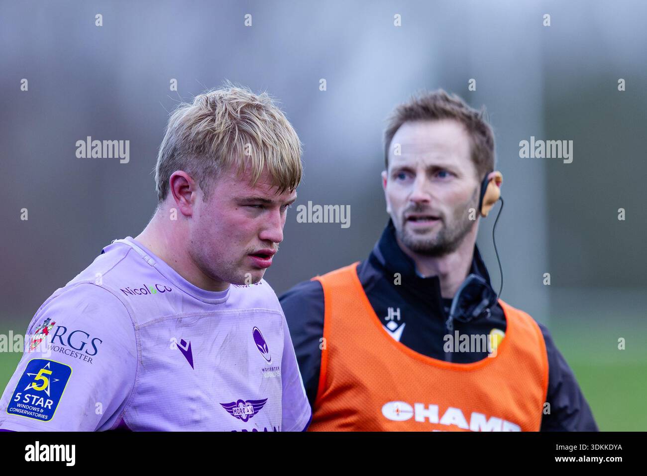 Ampthill, England, UK, 31 January 2026. Archie Vanes of Worcester ...