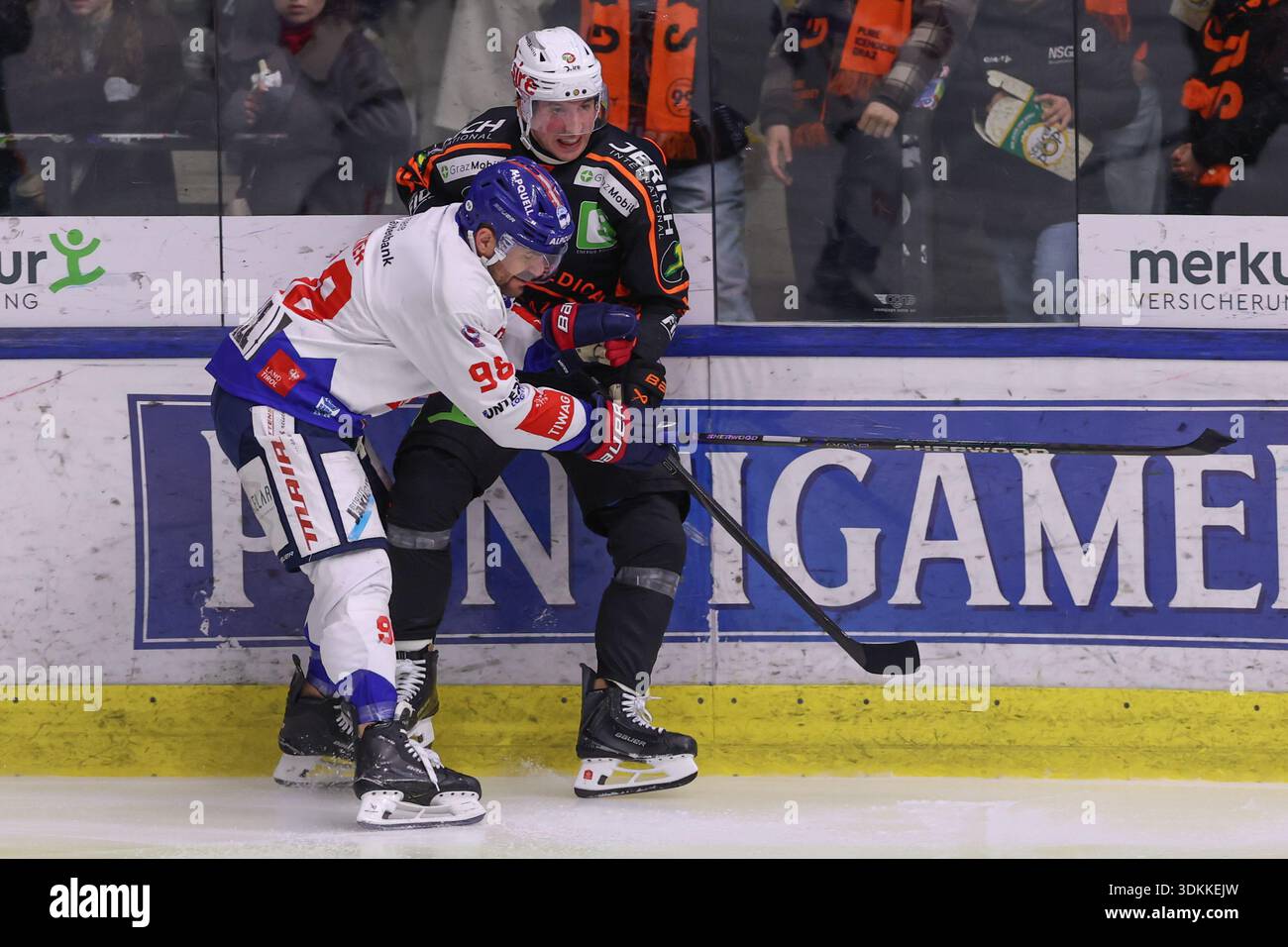 Graz, Austria,31.Jan.26 - ICE HOCKEY - ICE Hockey League, Graz 99ers vs ...