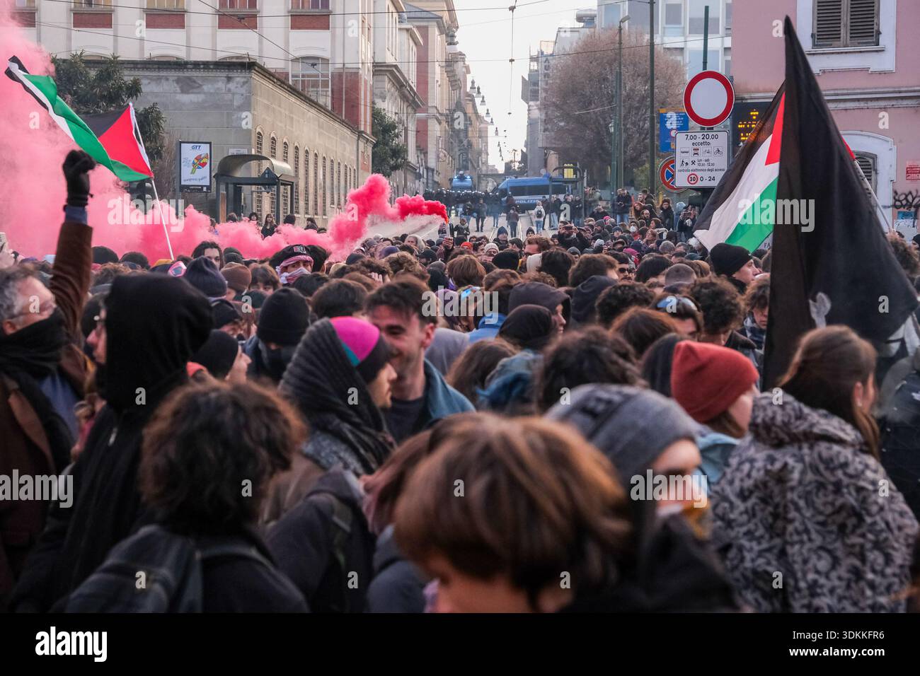 Anarchist activists and members of the antagonistic movement, arriving ...