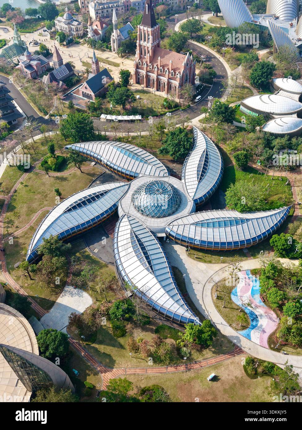 DANZHOU, CHINA - DECEMBER 17, 2025 - Aerial view of the world's largest ...