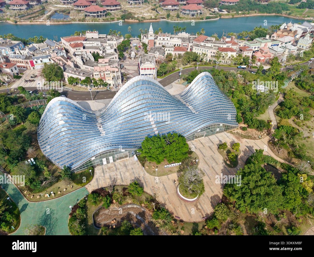 DANZHOU, CHINA - DECEMBER 17, 2025 - Aerial view of the world's largest ...