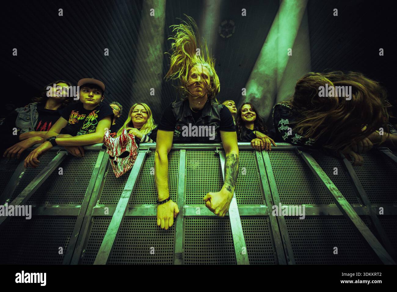 Copenhagen, Denmark. 31st, January 2026. Metal fans seen at a live ...