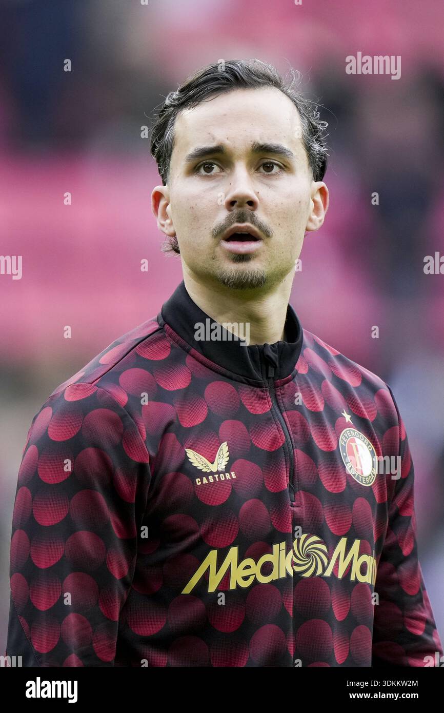 EINDHOVEN - Mats Deijl of Feyenoord before the Dutch Eredivisie match ...