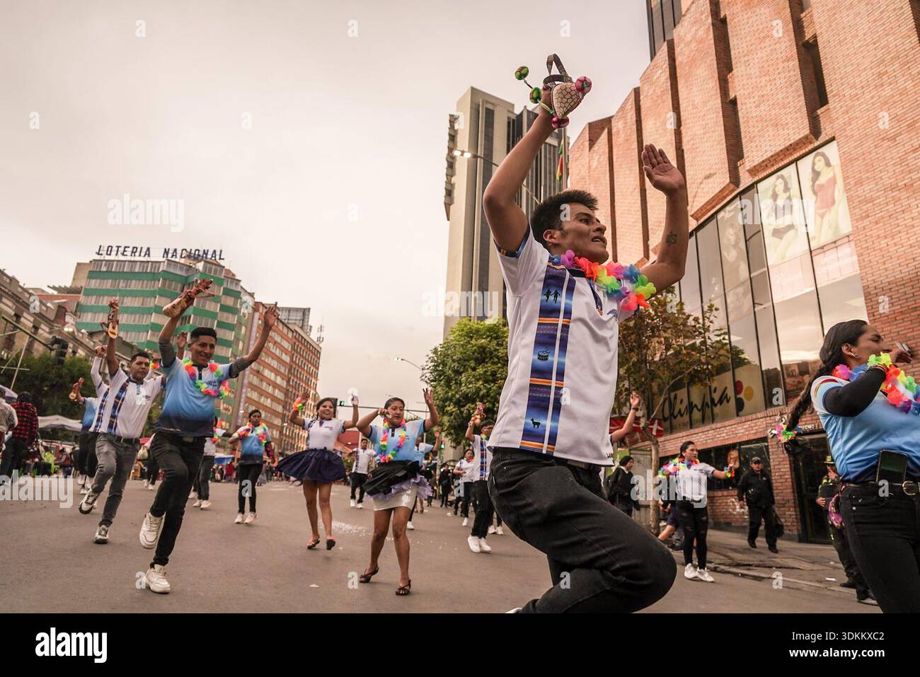 LA PAZ (BOLIVIA) - A rehearsal parade for Carnival 2026 took place ...