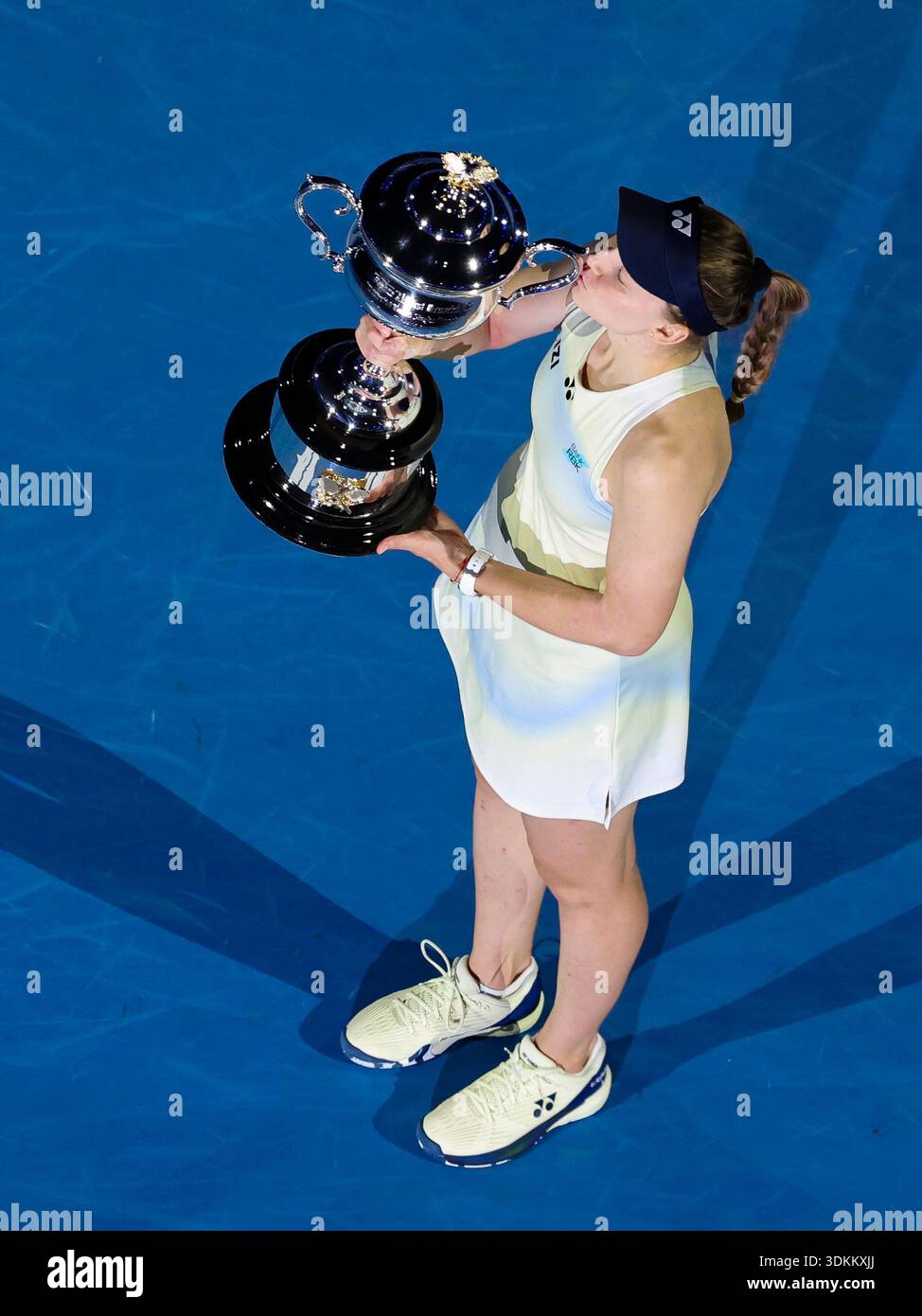 Melbourne, Australia. 1st Feb, 2026. Elena Rybakina from Kazakhstan is ...
