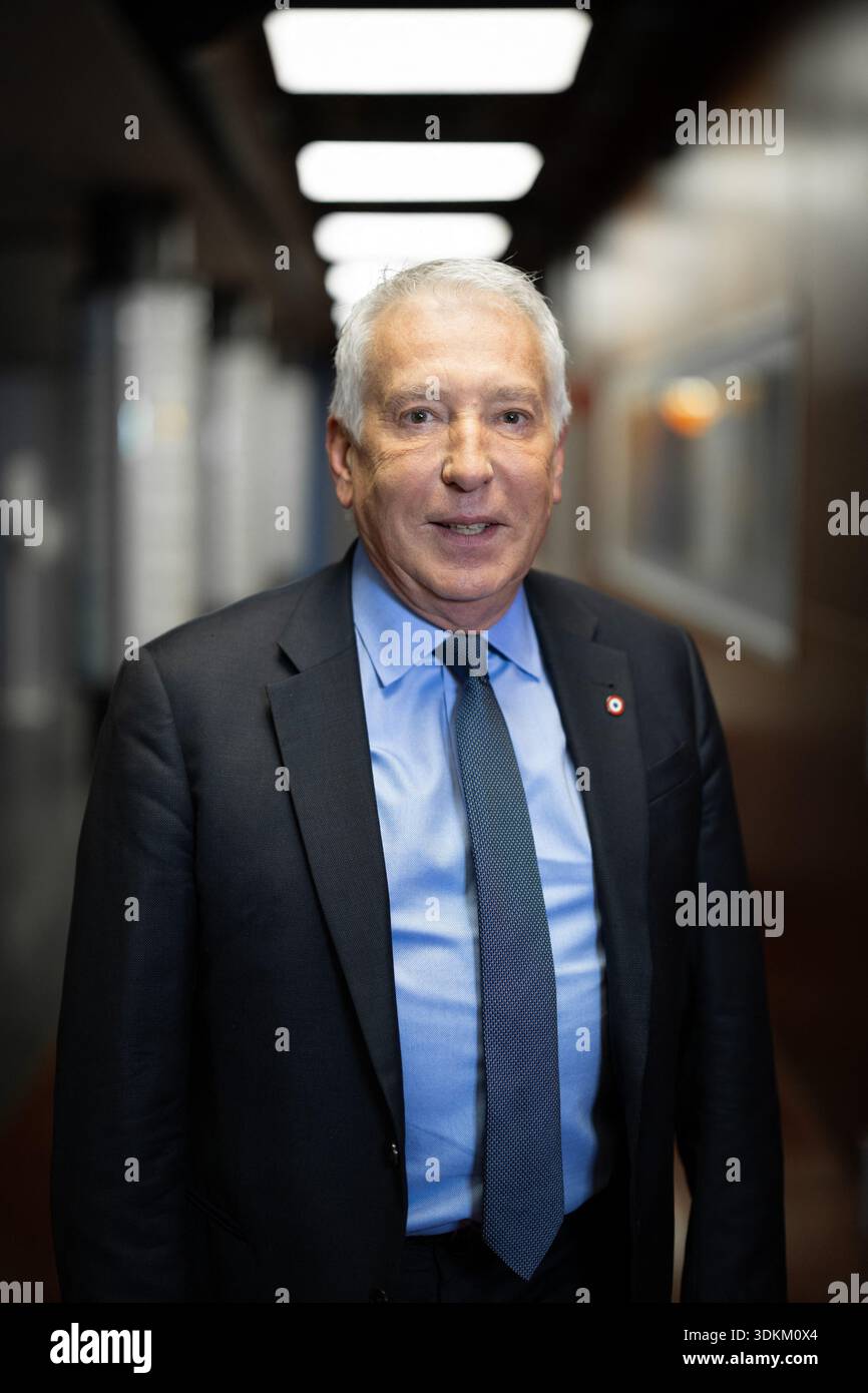 Portrait of far-right Rassemblement National (RN) MP Philippe Ballard ...