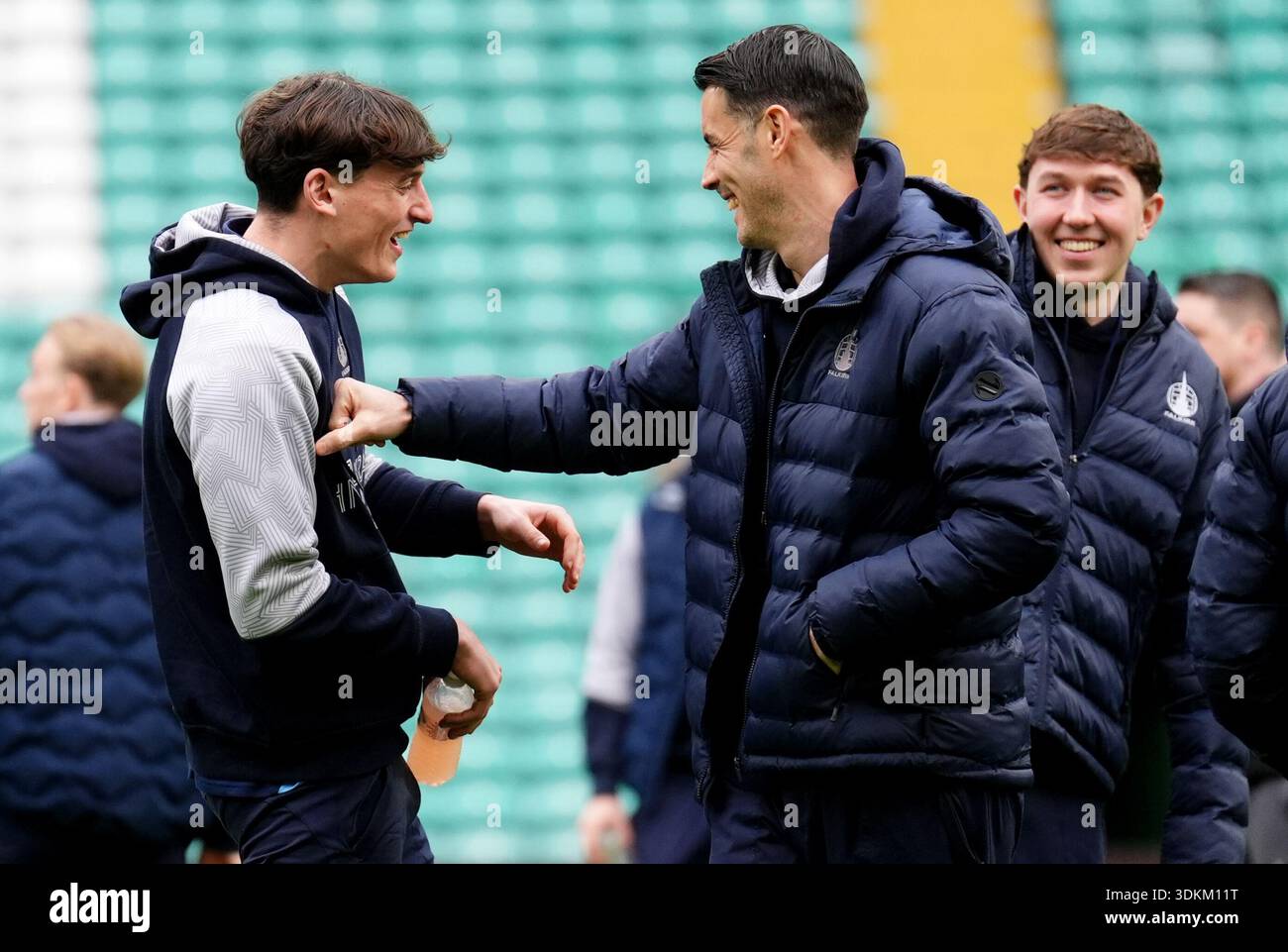 Falkirk's Barney Stewart (left) and Brian Graham ahead of the William ...