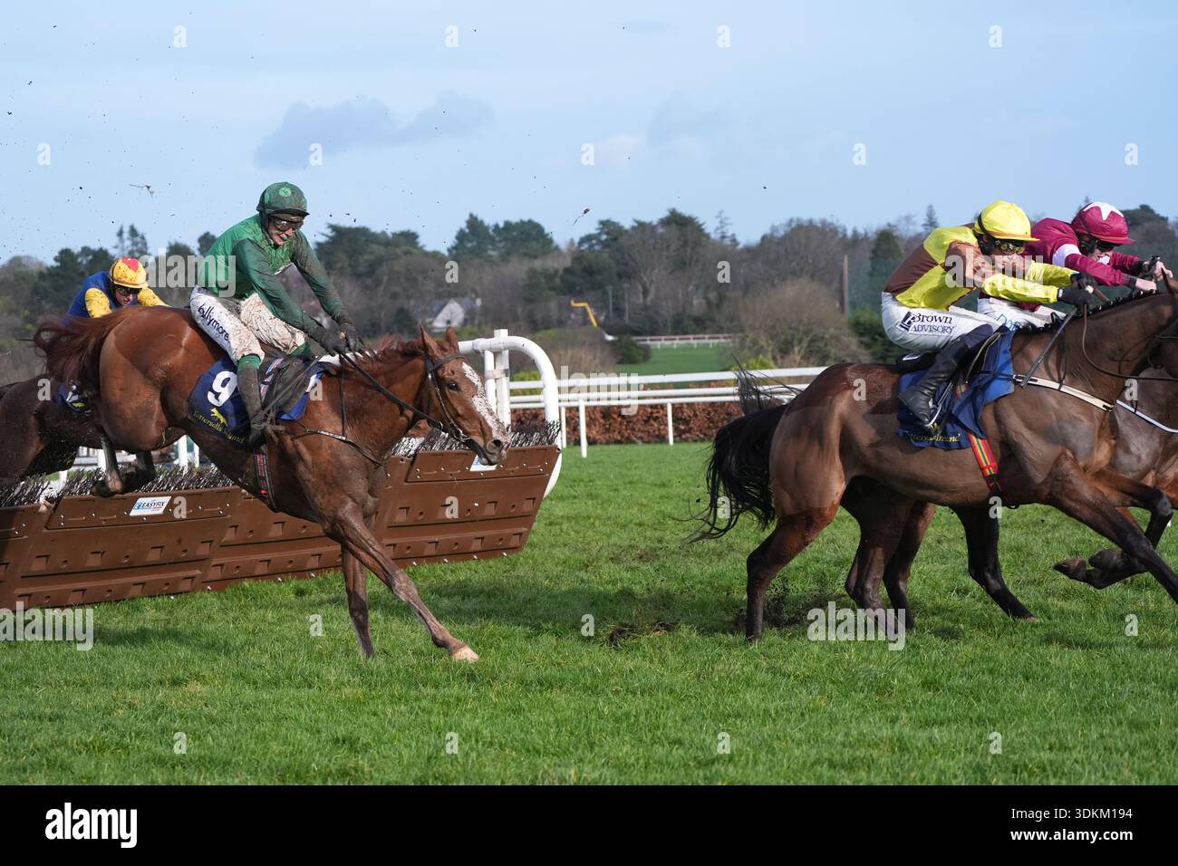Talk The Talk (left) ridden by James Joseph 'JJ' goes on to win the ...