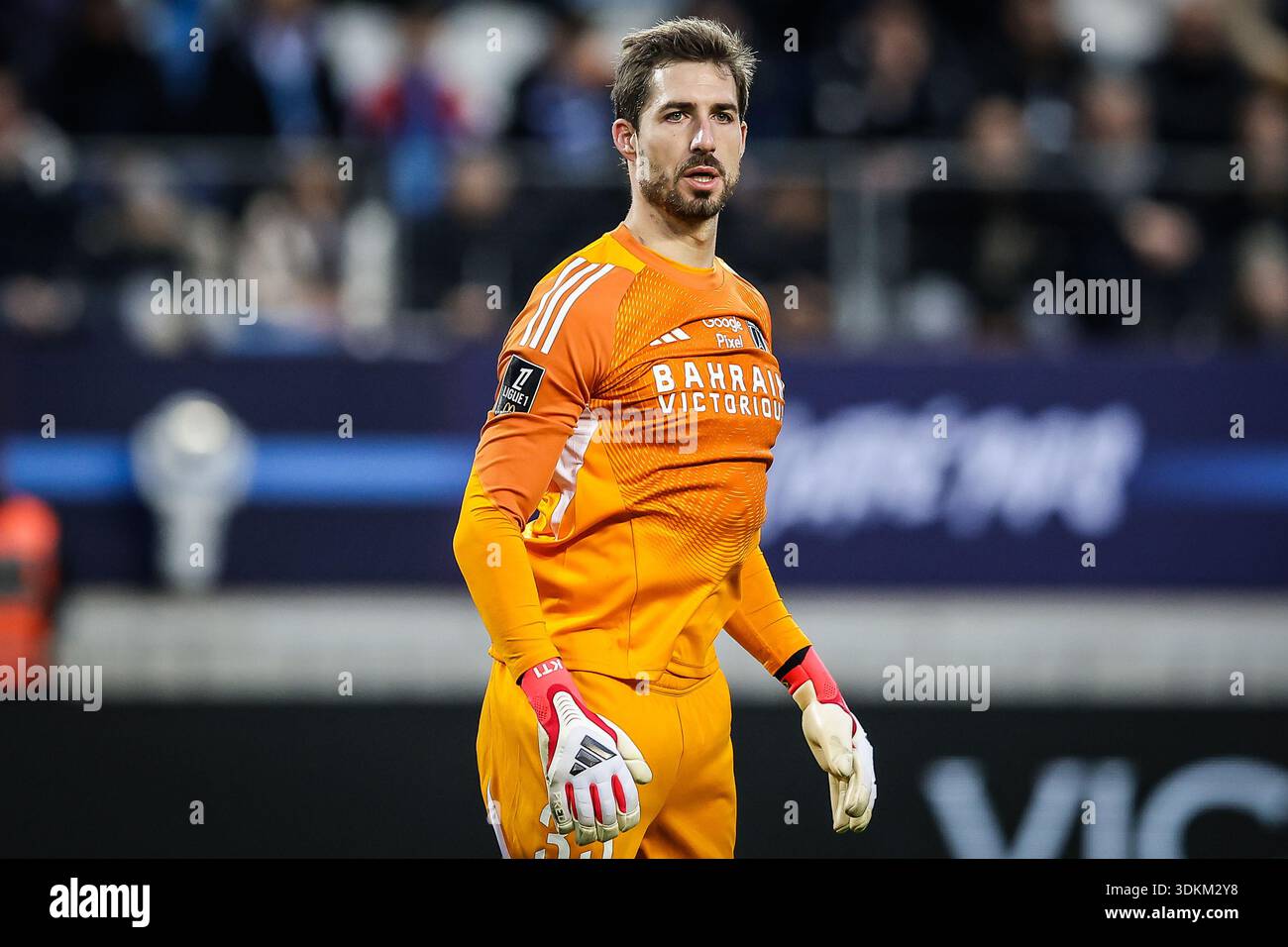 Kevin TRAPP of Paris FC during the French championship Ligue 1 football ...