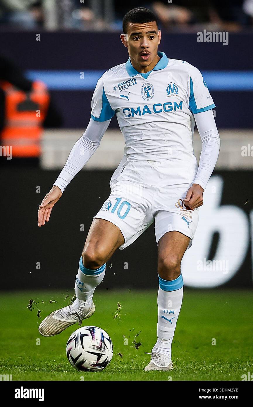 Mason GREENWOOD of Marseille during the French championship Ligue 1 ...
