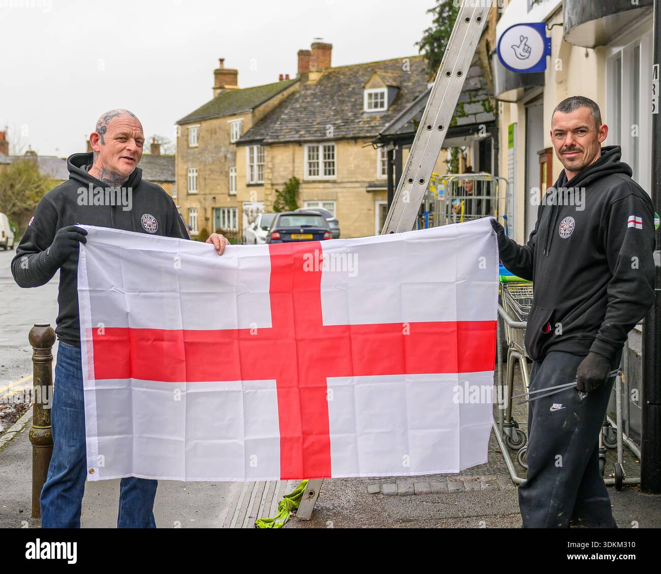 Raise the Colours UK Far Right activist group putting flags up around ...