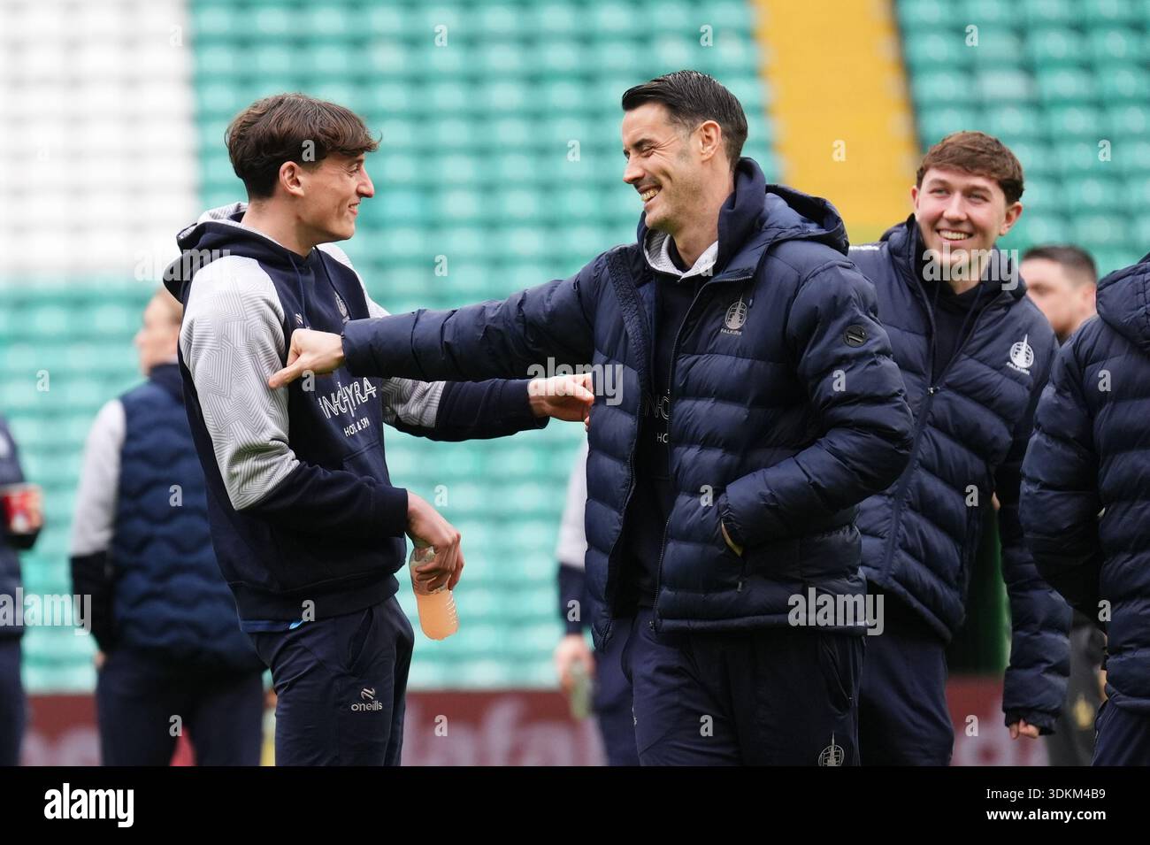 Falkirk's Barney Stewart (left) and Brian Graham ahead of the William ...