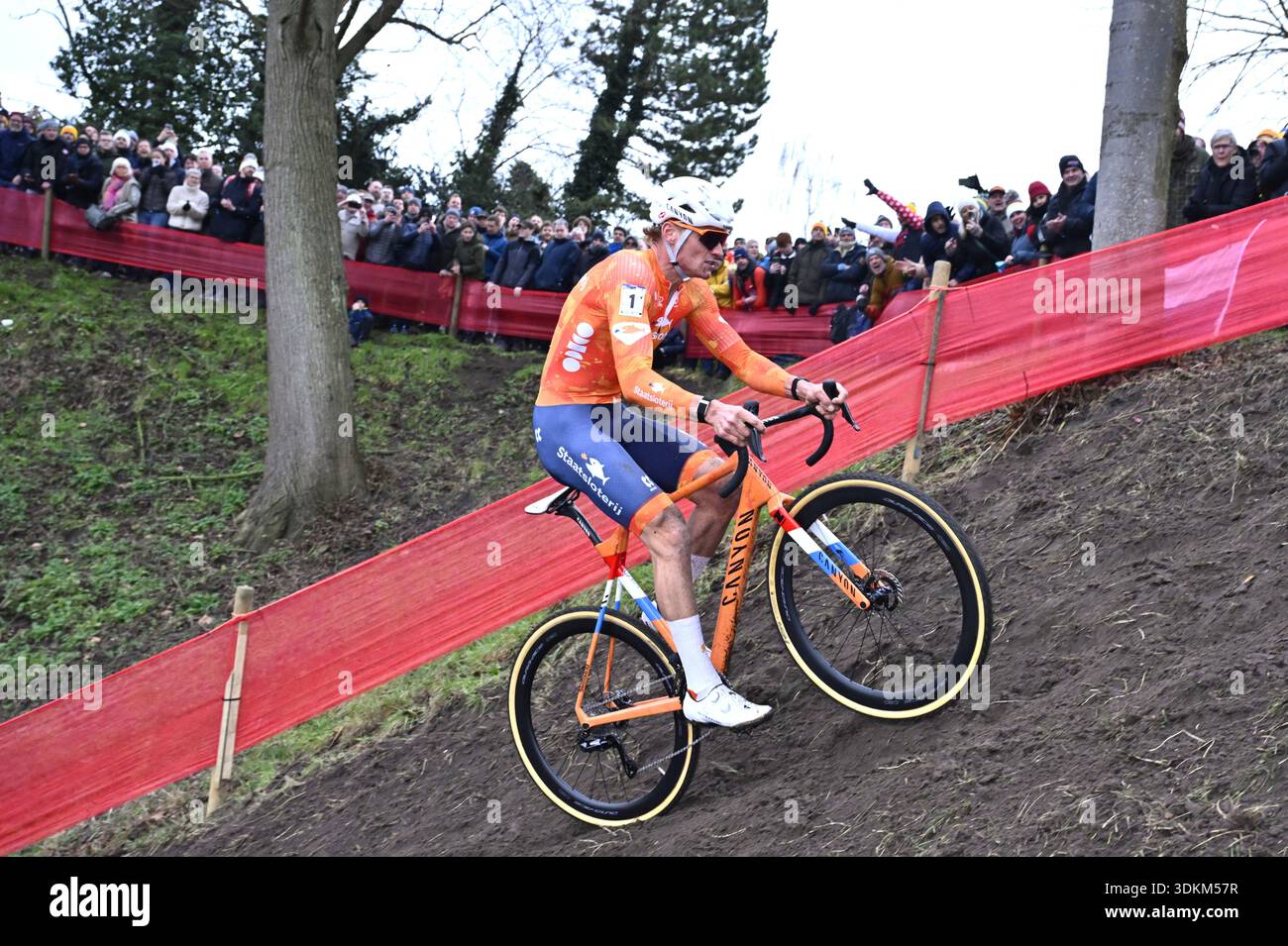 Dutch Mathieu van der Poel pictured in action during the men elite race ...