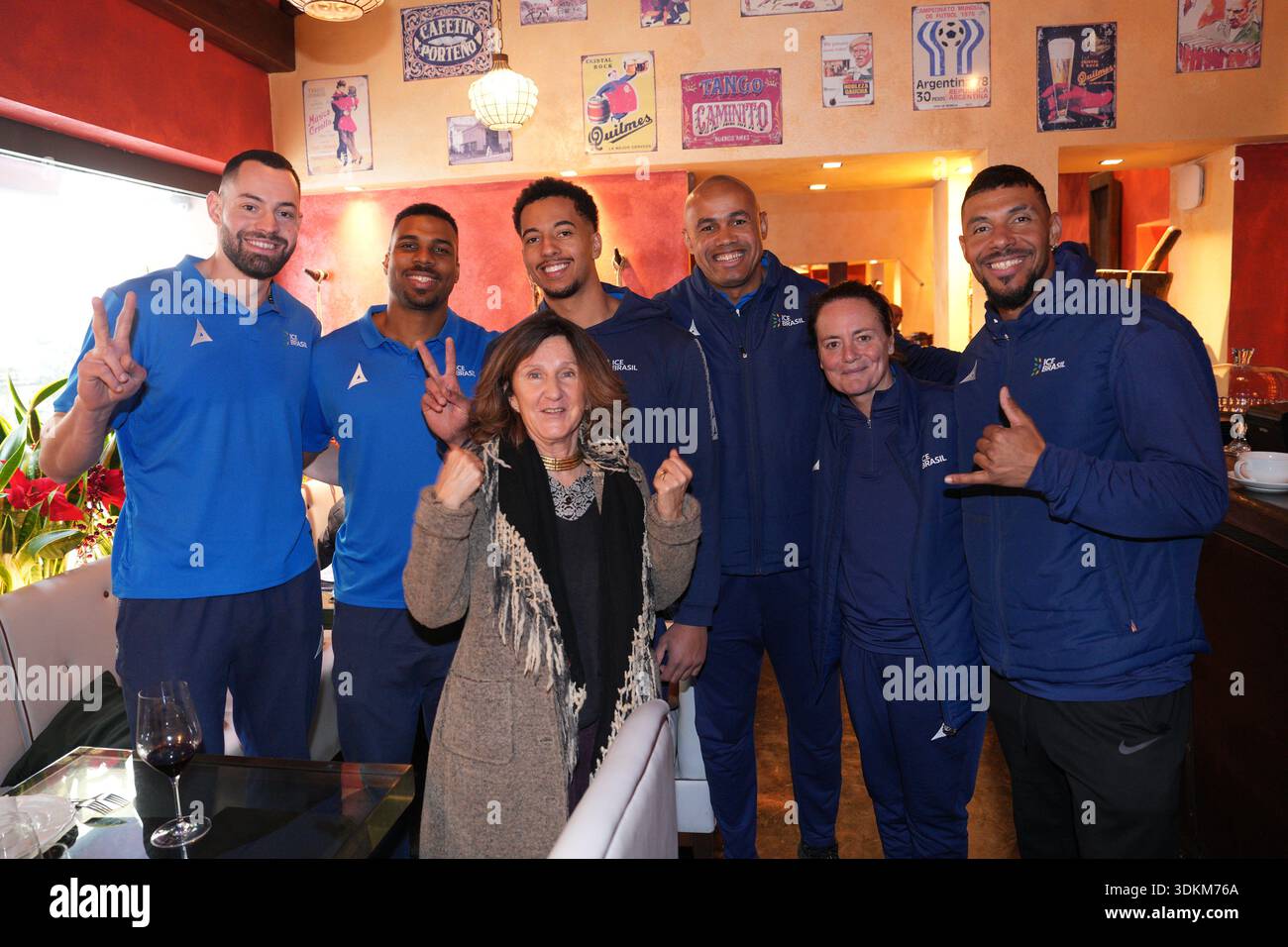 Milan, Milan Cortina 2026 Olympic Games, Brazil's Olympic team at lunch ...