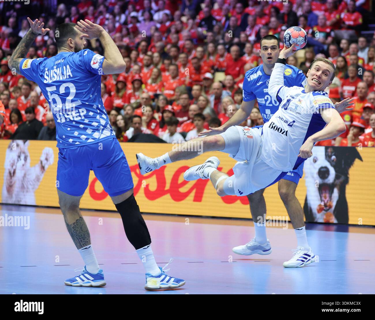 HERNING, DENMARK - FEBRUARY 1: Gisli Thorgeir Kristjansson of Iceland ...