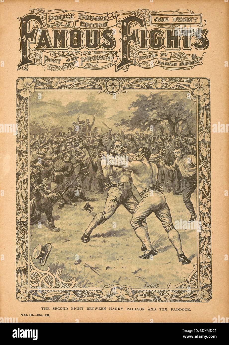 The second fight between Tom Paddock and Harry Paulson, 1854-- Vintage ...
