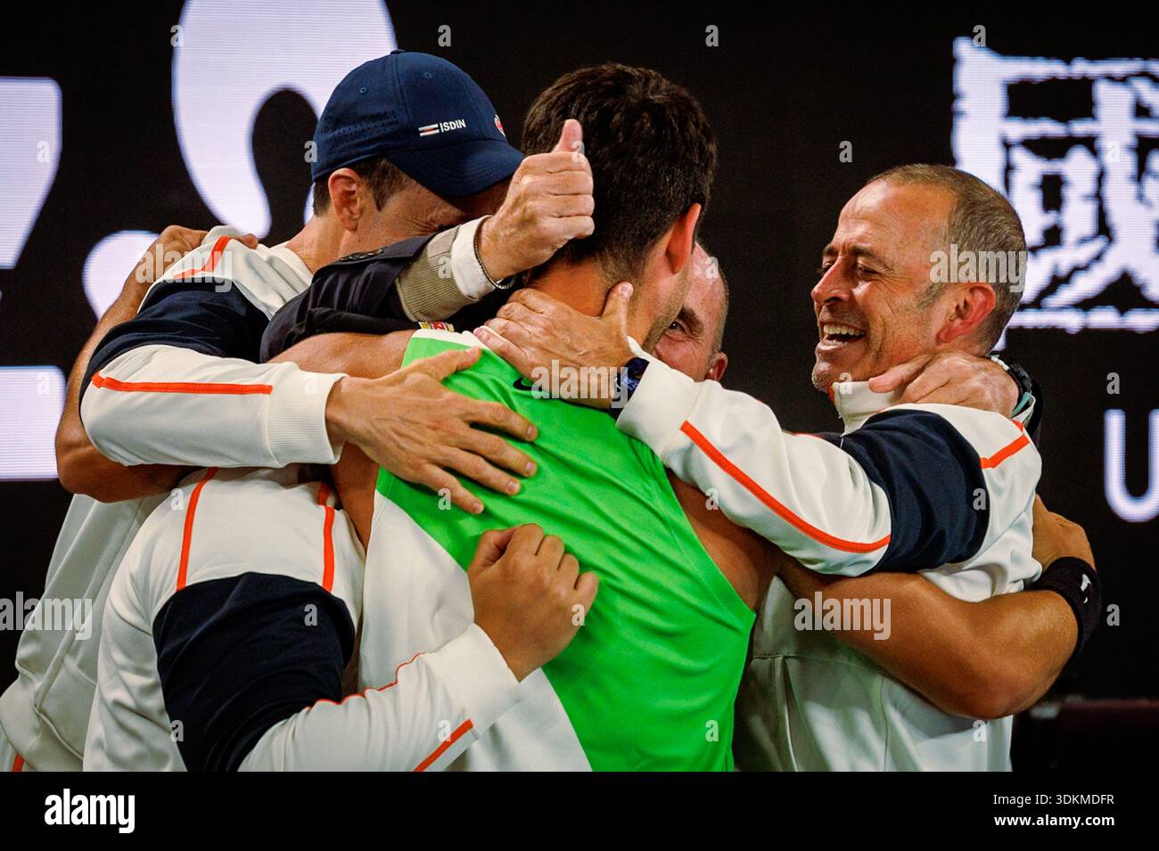 Spain’s Carlos Alcaraz following his victory in the Men’s Singles Final ...