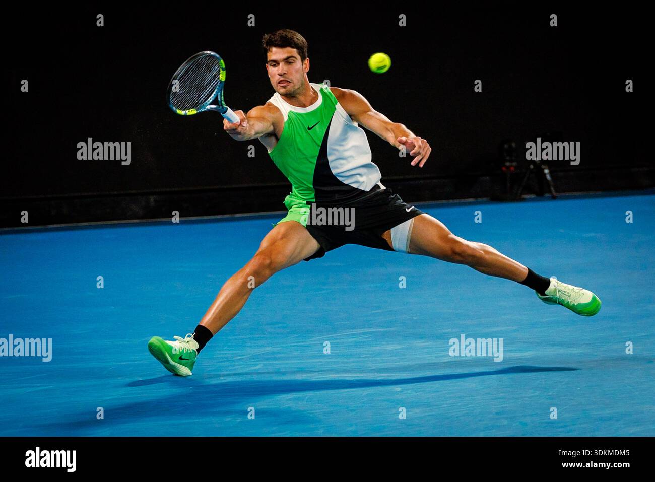Spain’s Carlos Alcaraz during a Men’s Singles Final match against ...