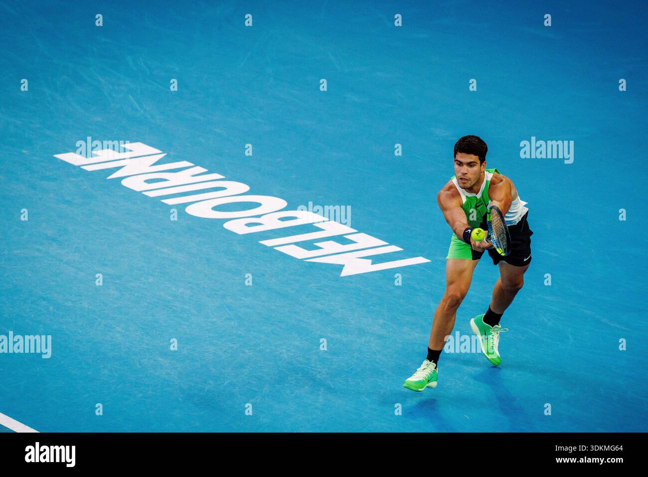 Spain’s Carlos Alcaraz during a Men’s Singles Final match against ...