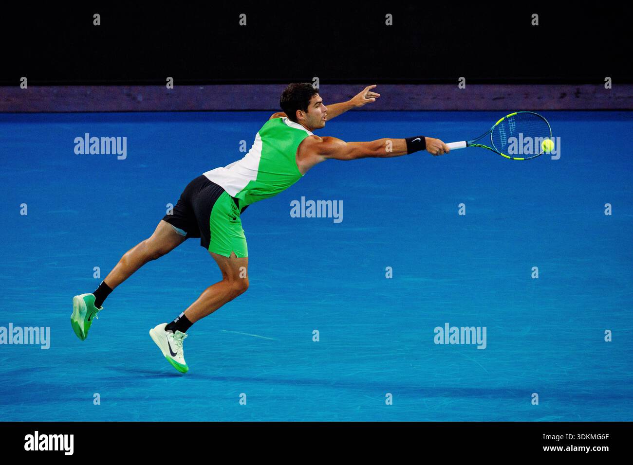 Spain’s Carlos Alcaraz during a Men’s Singles Final match against ...