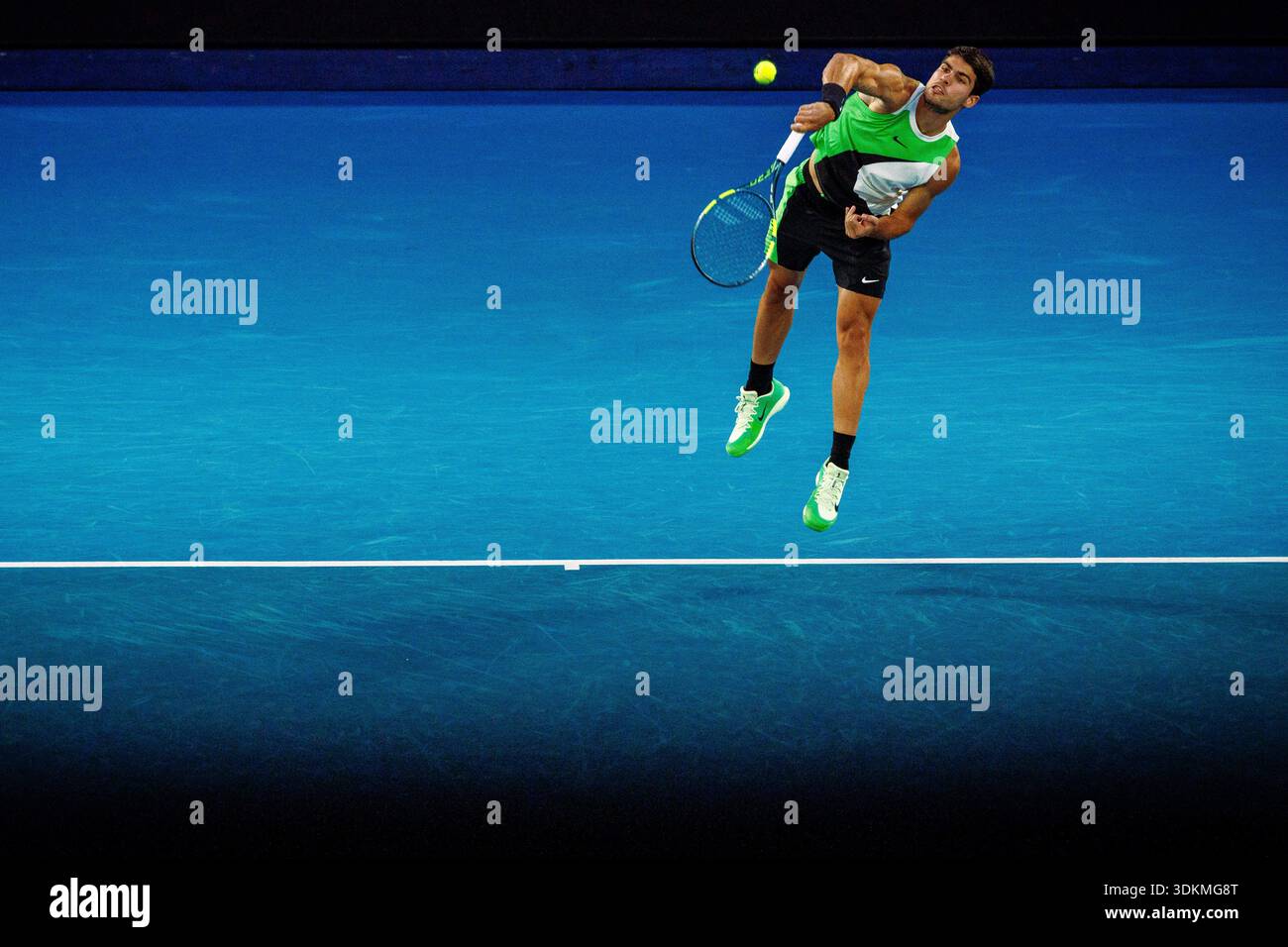 Spain’s Carlos Alcaraz during a Men’s Singles Final match against ...
