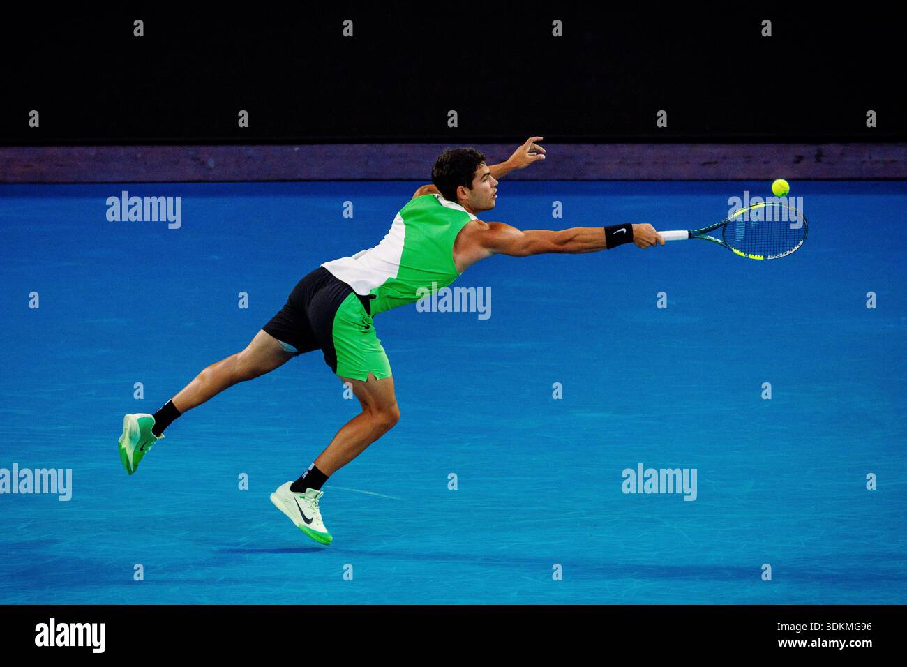 Spain’s Carlos Alcaraz during a Men’s Singles Final match against ...