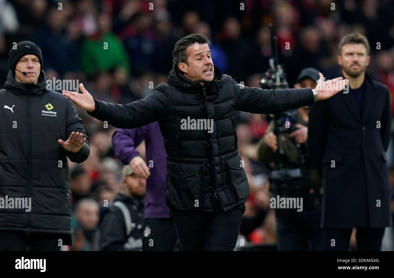 Manchester, England, 1st February 2026. Marco Silva manager of Fulham ...