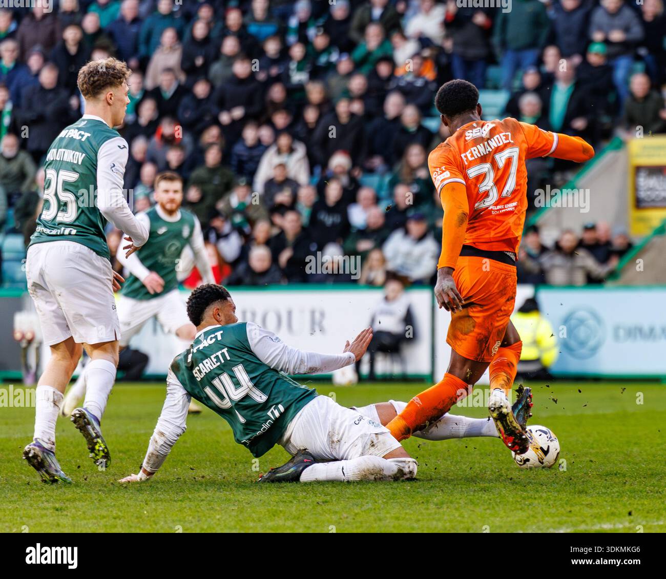 Easter Road Stadium, Edinburgh, Scotland, UK. 1st Feb 2026. Hibernian V ...