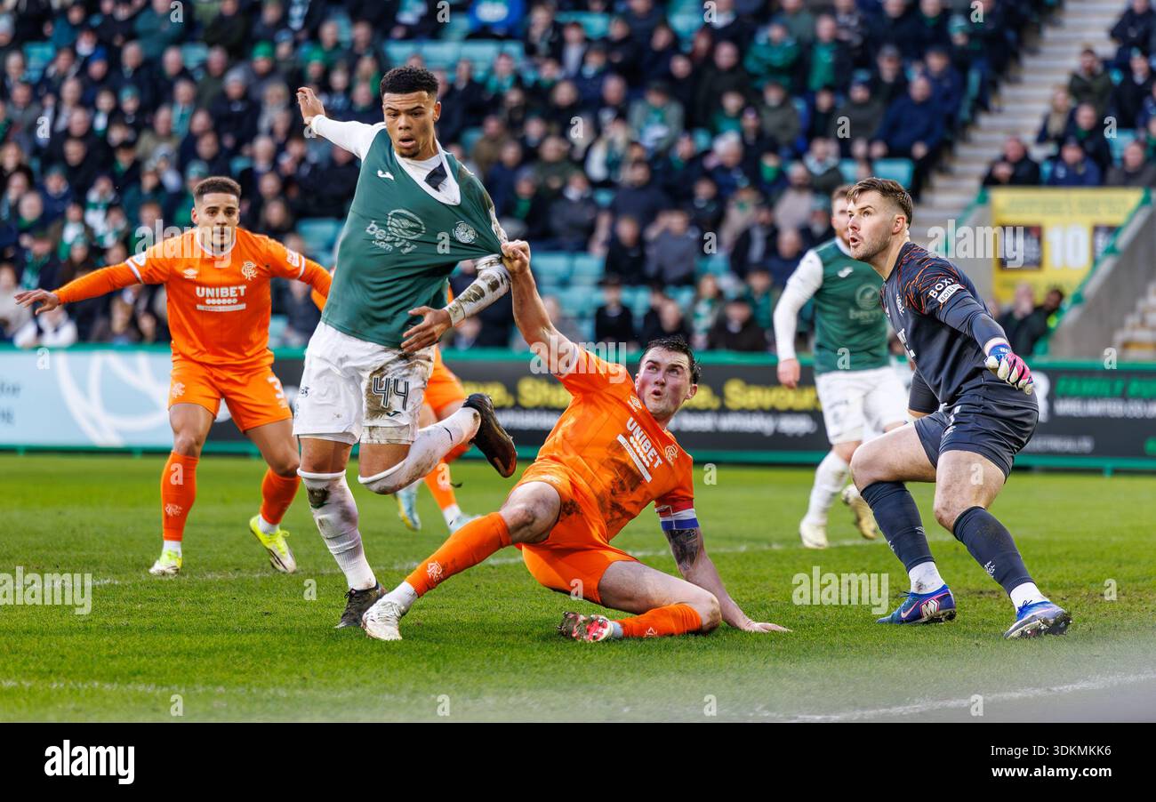 Easter Road Stadium, Edinburgh, Scotland, UK. 1st Feb 2026. Hibernian V ...