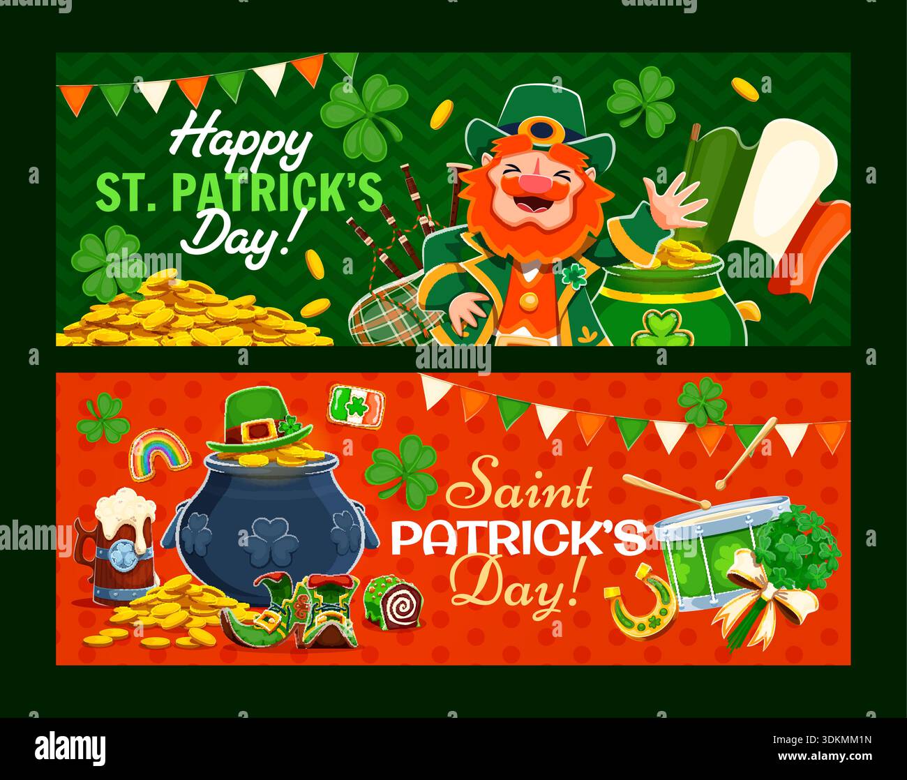 Saint patrick day banner Stock Vector Images - Alamy