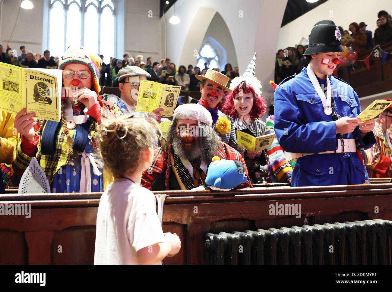 London, UK. 1st February 2026. The ever popular annual Grimaldi clown ...