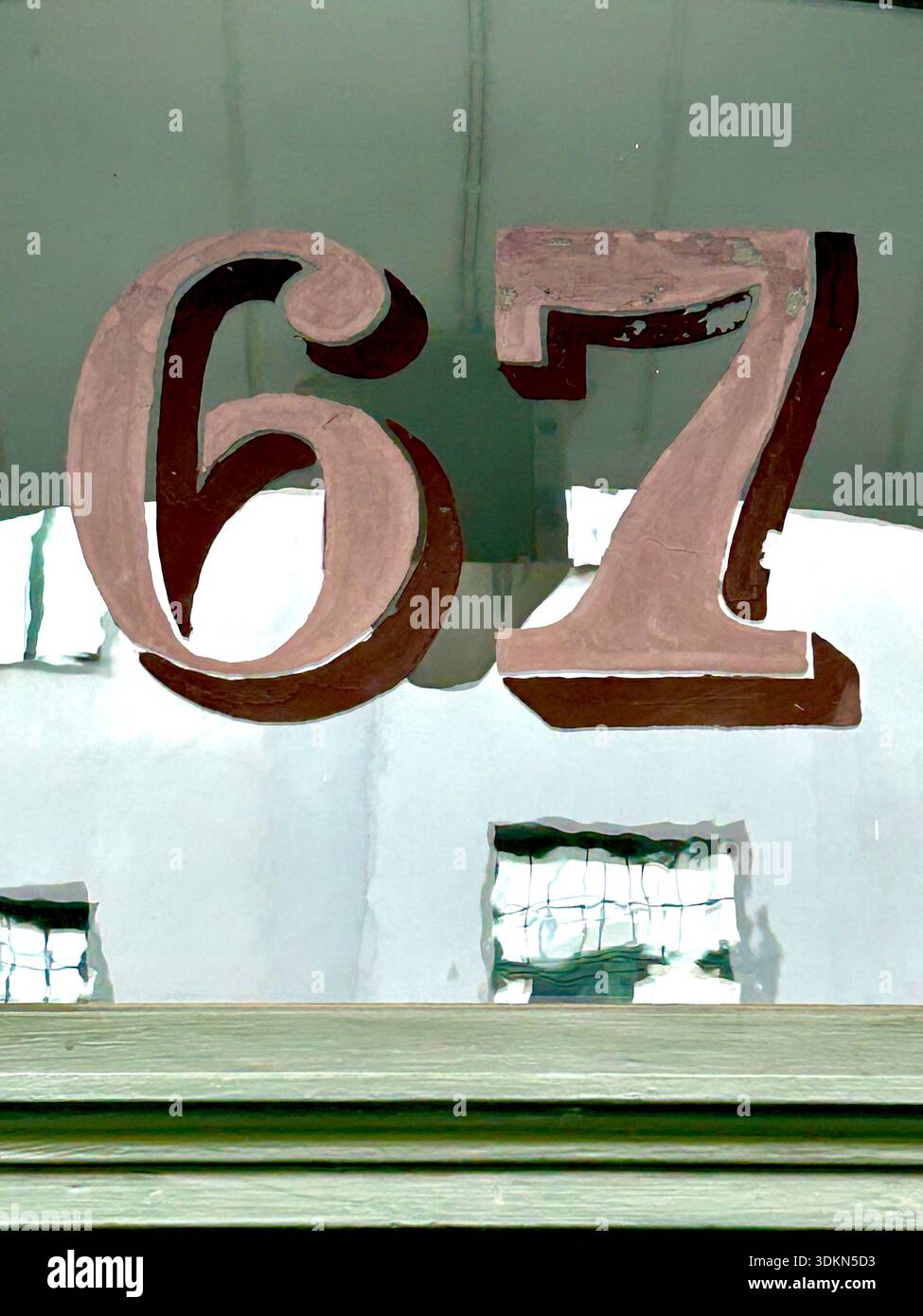 No 67 - six seven Stock Photo - Alamy