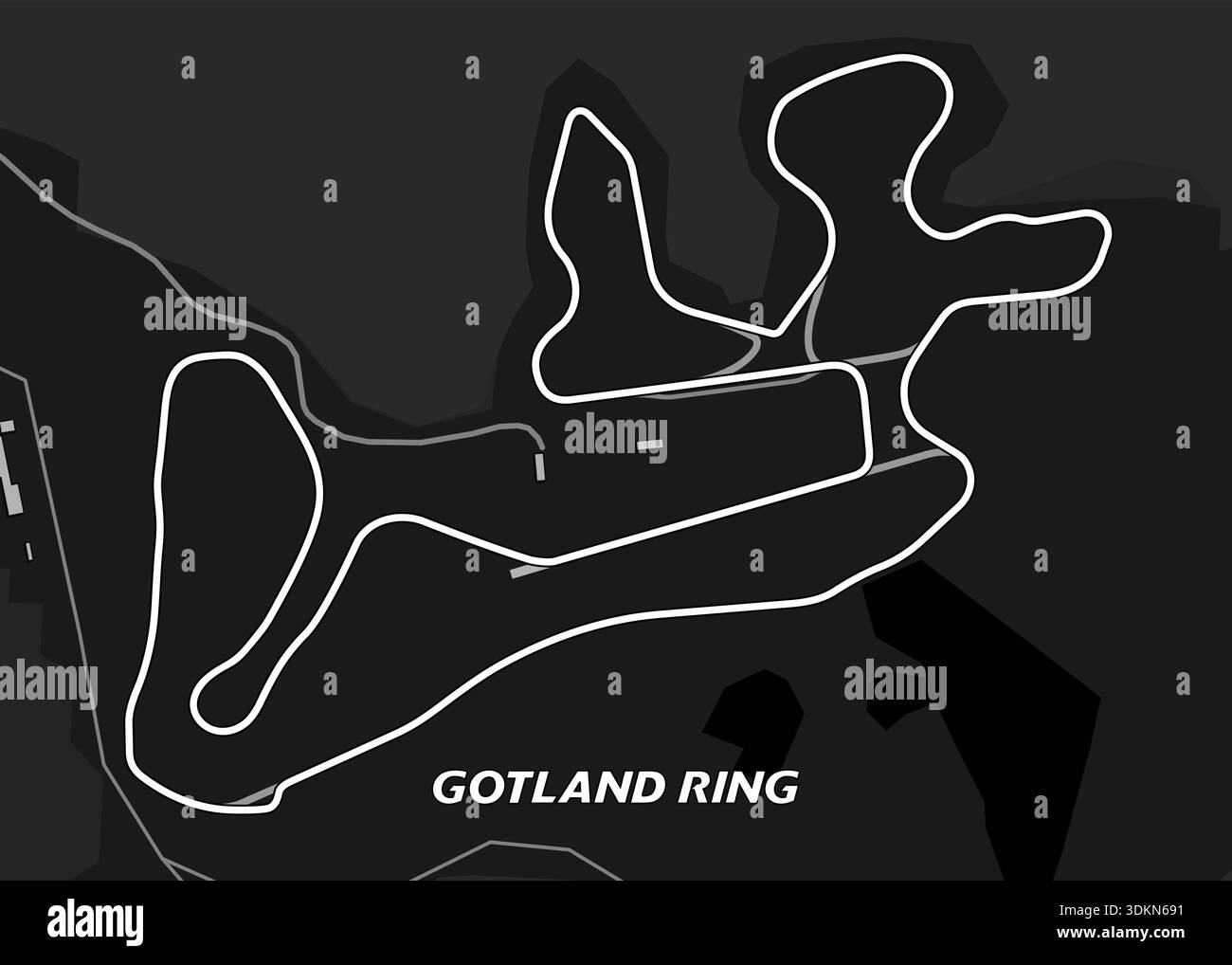 Auto moto track top view Black and White Stock Photos & Images - Alamy