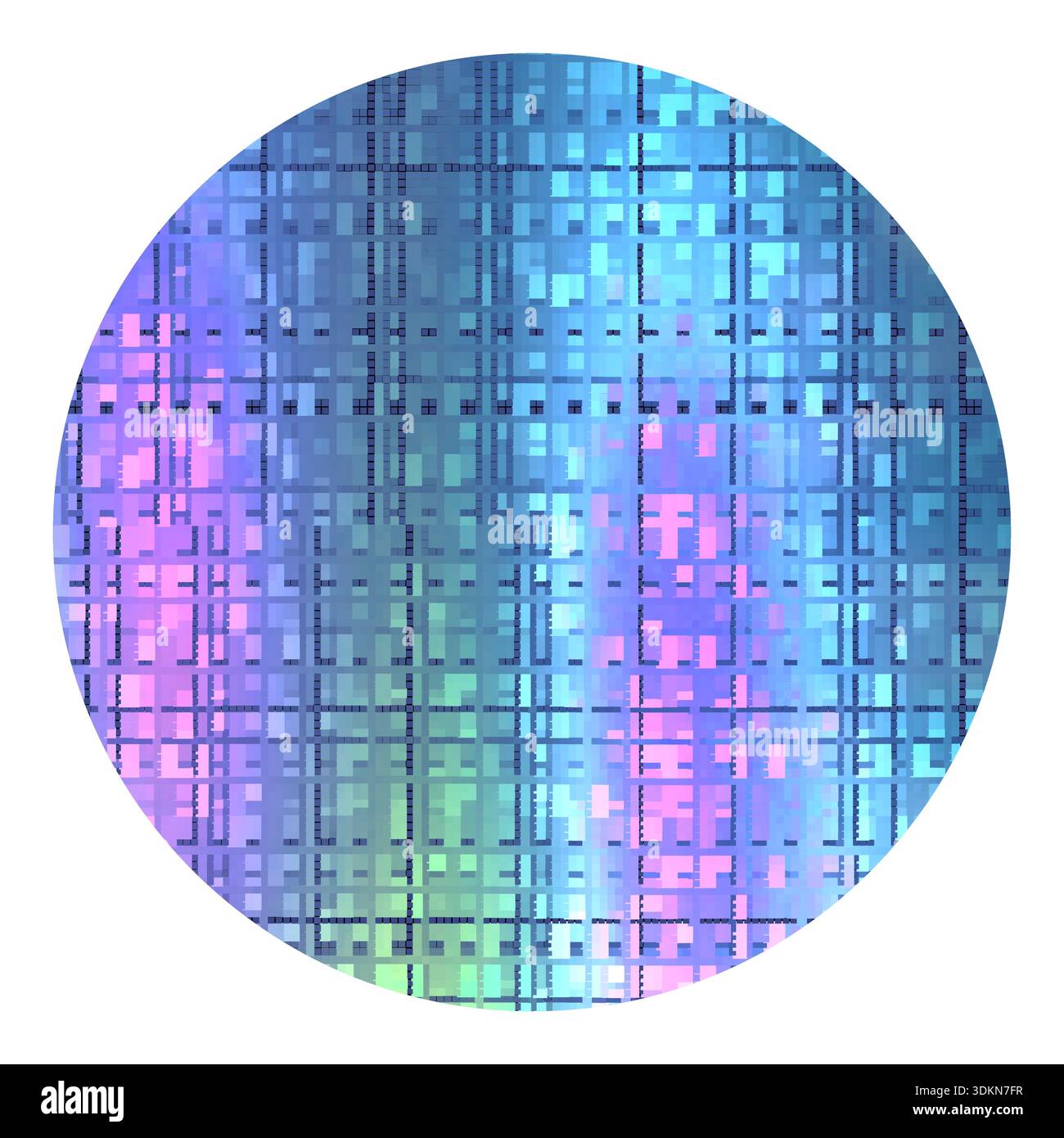 Silicon disk wafer Stock Vector Images - Alamy