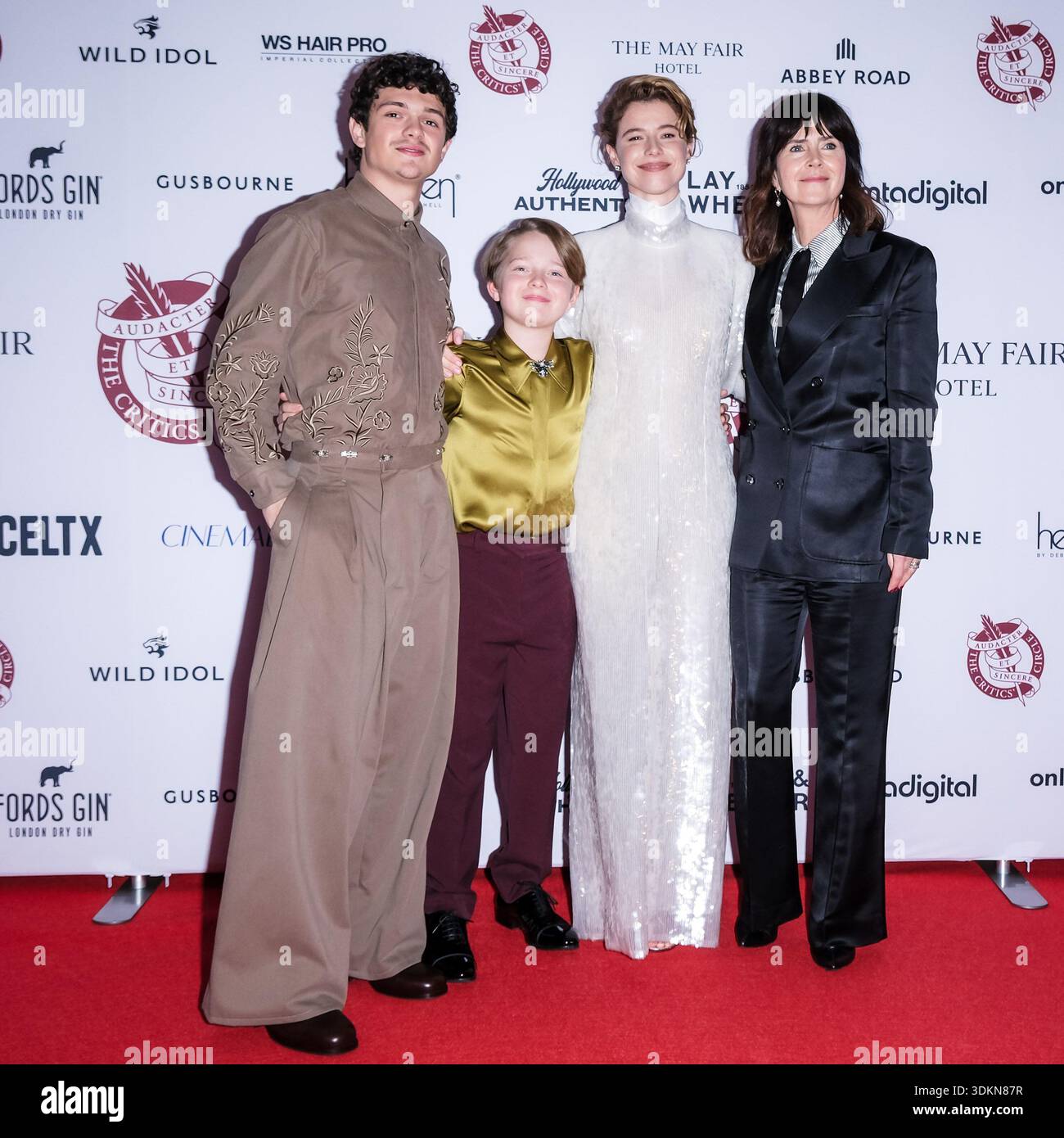 London, UK. 1 February 2026. Noah Jupe, Jacobi Jupe, Jessie Buckley and ...