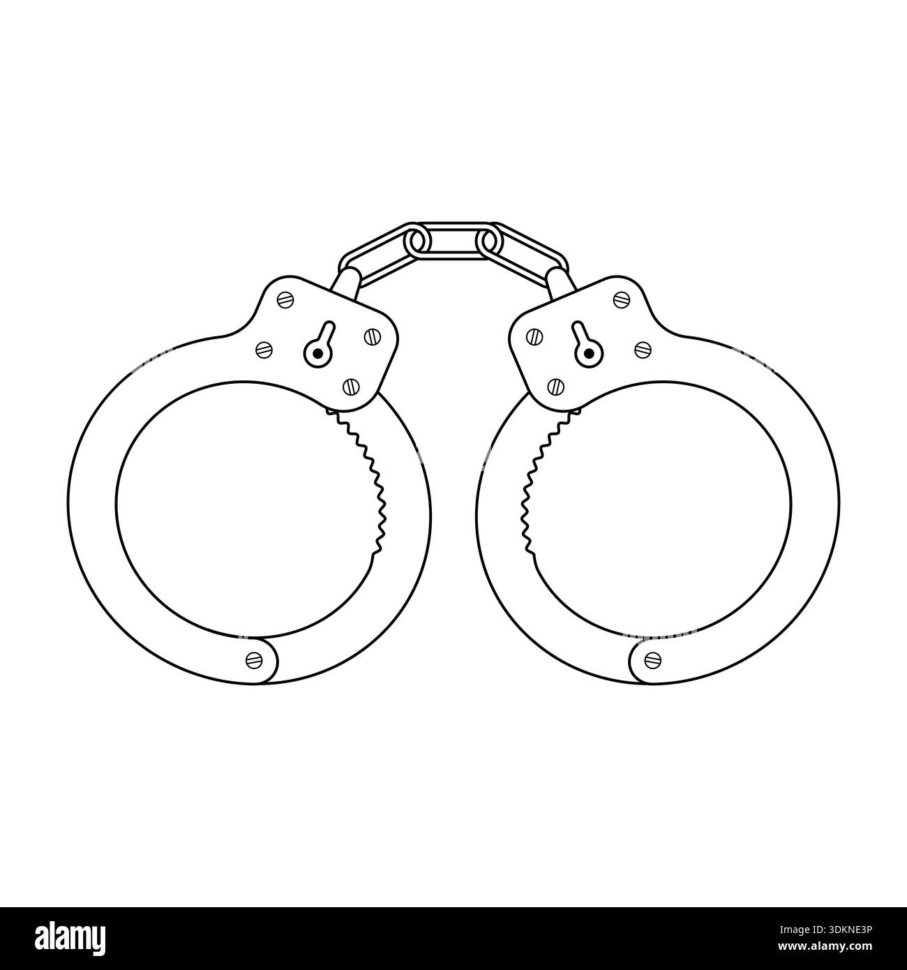WebBlack white handcuffs line drawing police security law enforcement ...