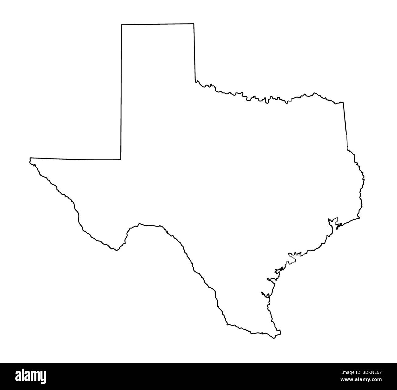 Blank texas map Black and White Stock Photos & Images - Alamy