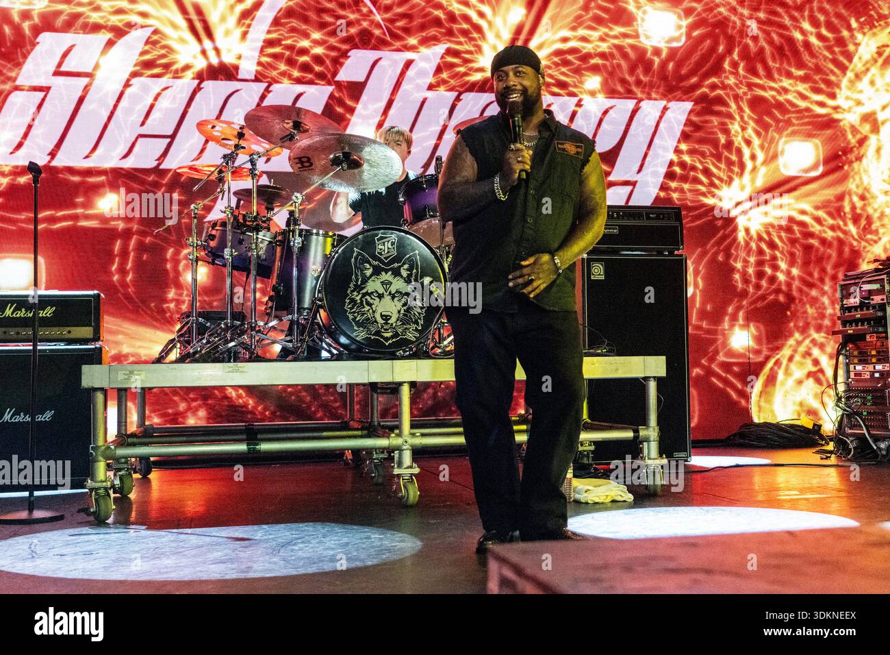 Cullen Moore of Sleep Theory performs during the ShipRocked cruise on ...