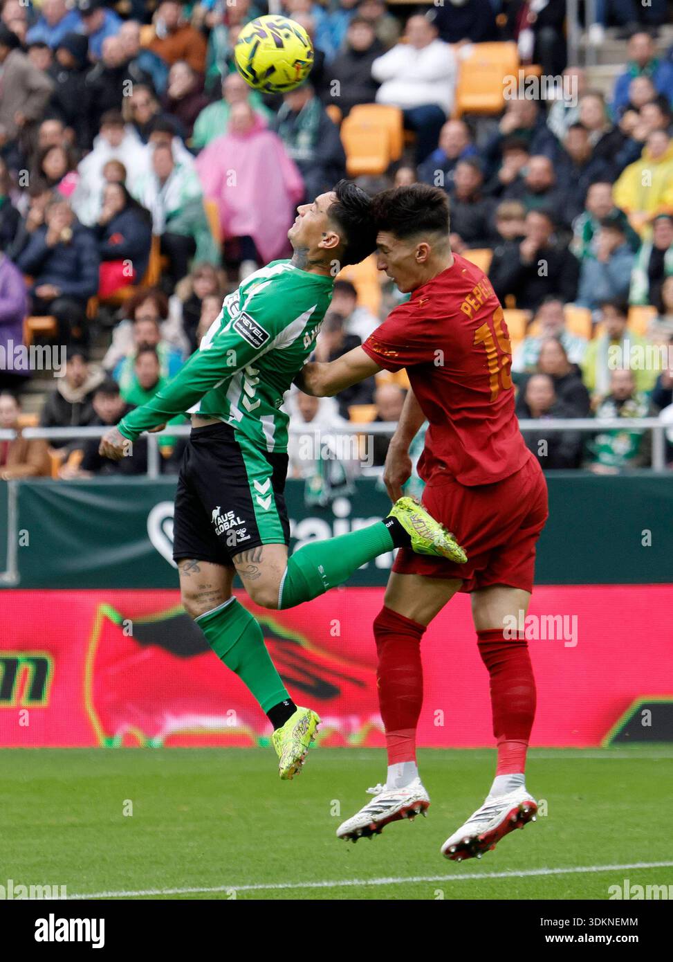 Spanish La Liga EA Sports soccer match Betis vs Valencia at La Cartuja ...