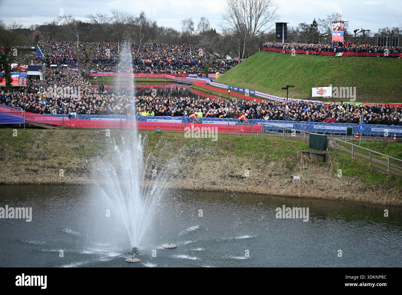 An illustrative picture shows, the men elite race at UCI Cyclocross ...