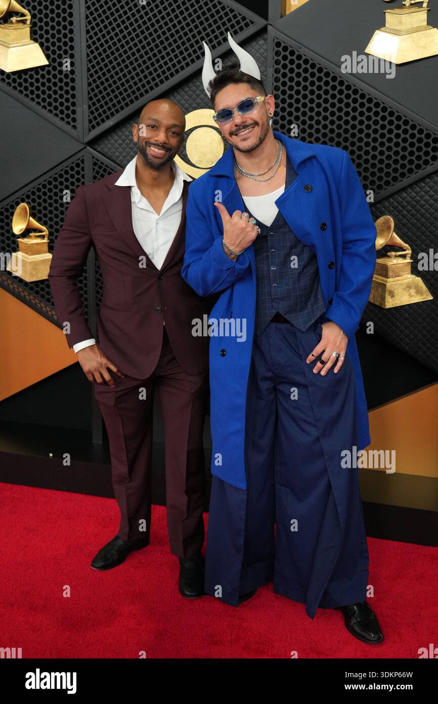 Wilbert Roget II, left, and Will Martins arrive at the 68th annual ...